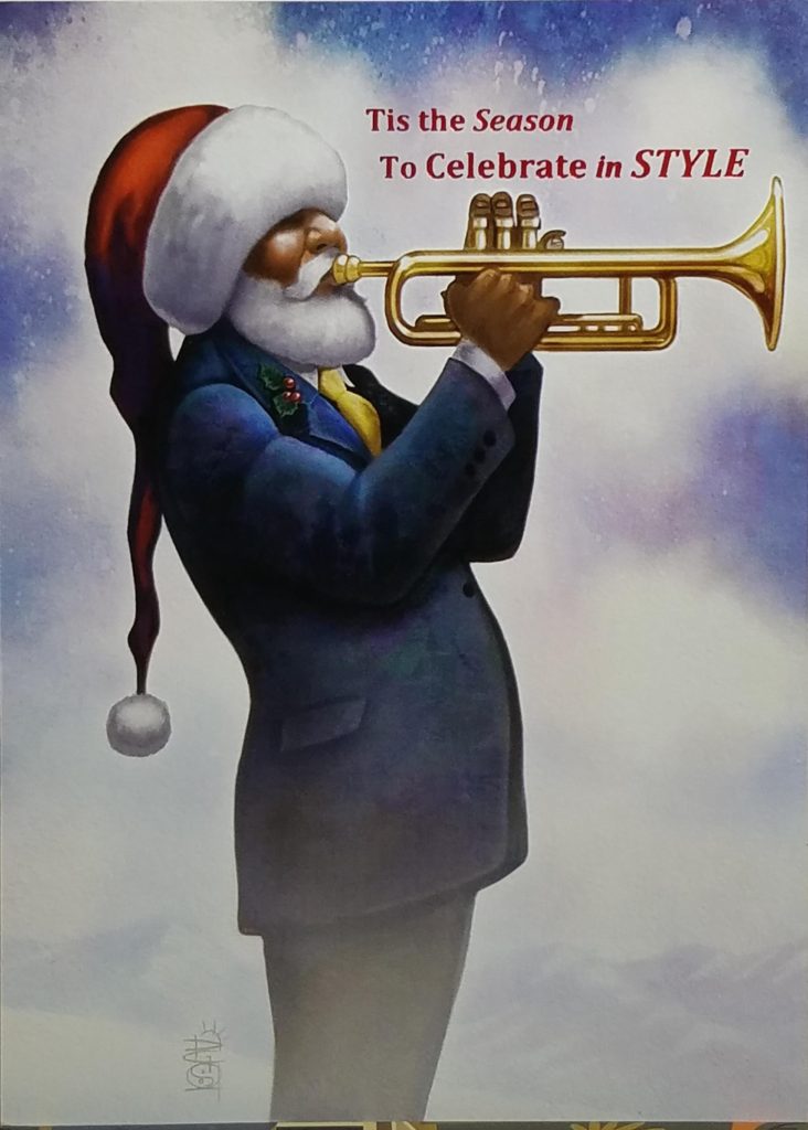 C33 - Be-bop Santa - JonMar Greeting Cards